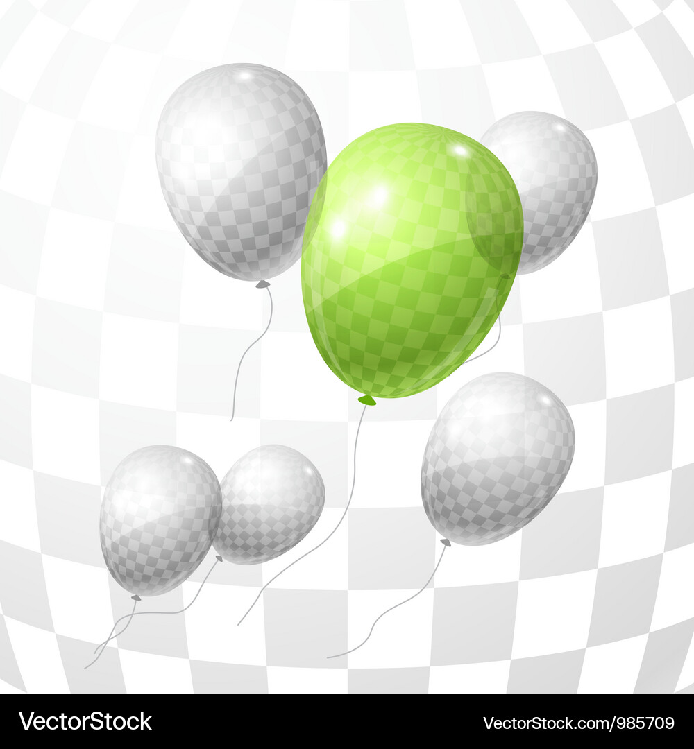 Flying balloons background Royalty Free Vector Image
