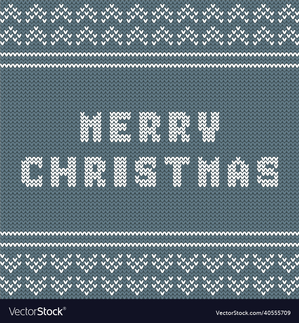 Seamless knitting pattern Royalty Free Vector Image