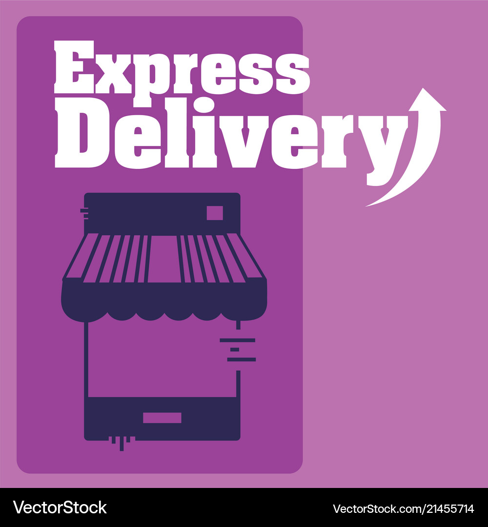 Express delivery service Royalty Free Vector Image