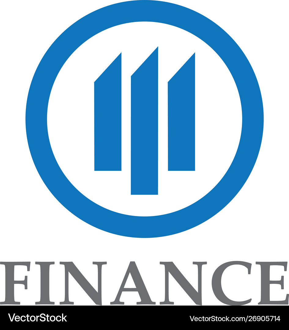 Finance logo design template Royalty Free Vector Image