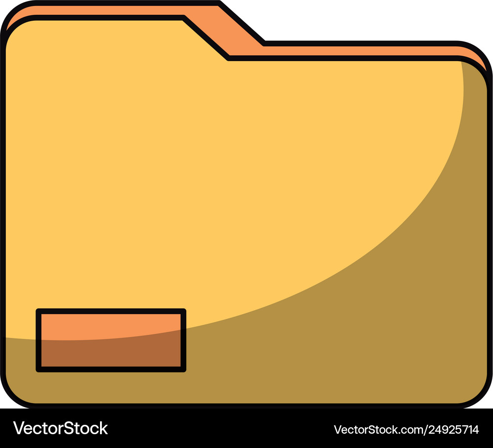 Folder document symbol isolated Royalty Free Vector Image