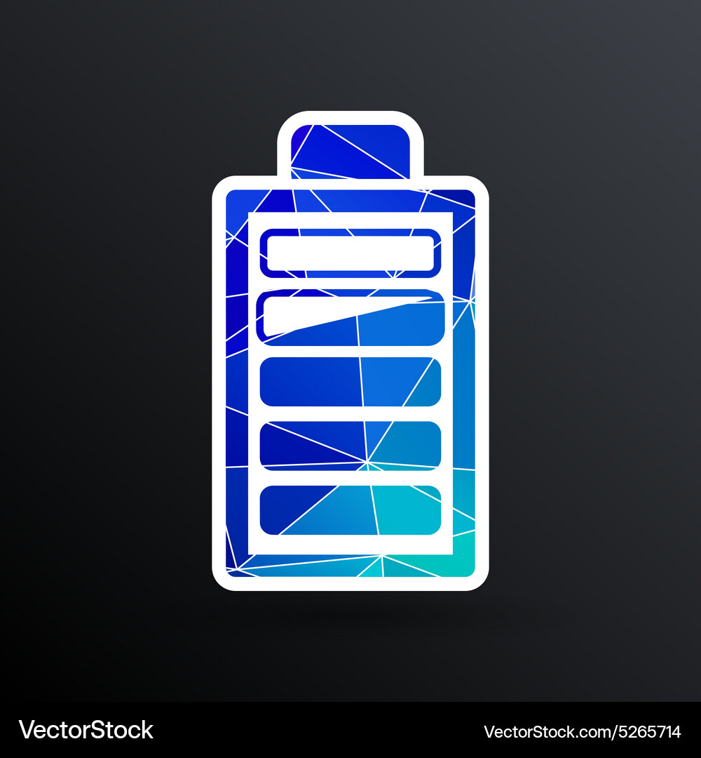 Icon power load sign symbol supply level Vector Image