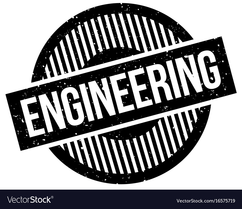 Engineering rubber stamp Royalty Free Vector Image