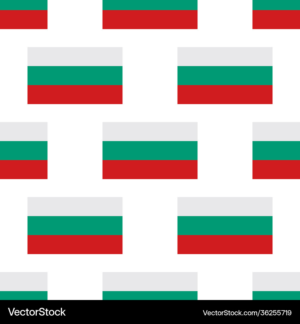 Flags bulgaria seamless pattern Royalty Free Vector Image