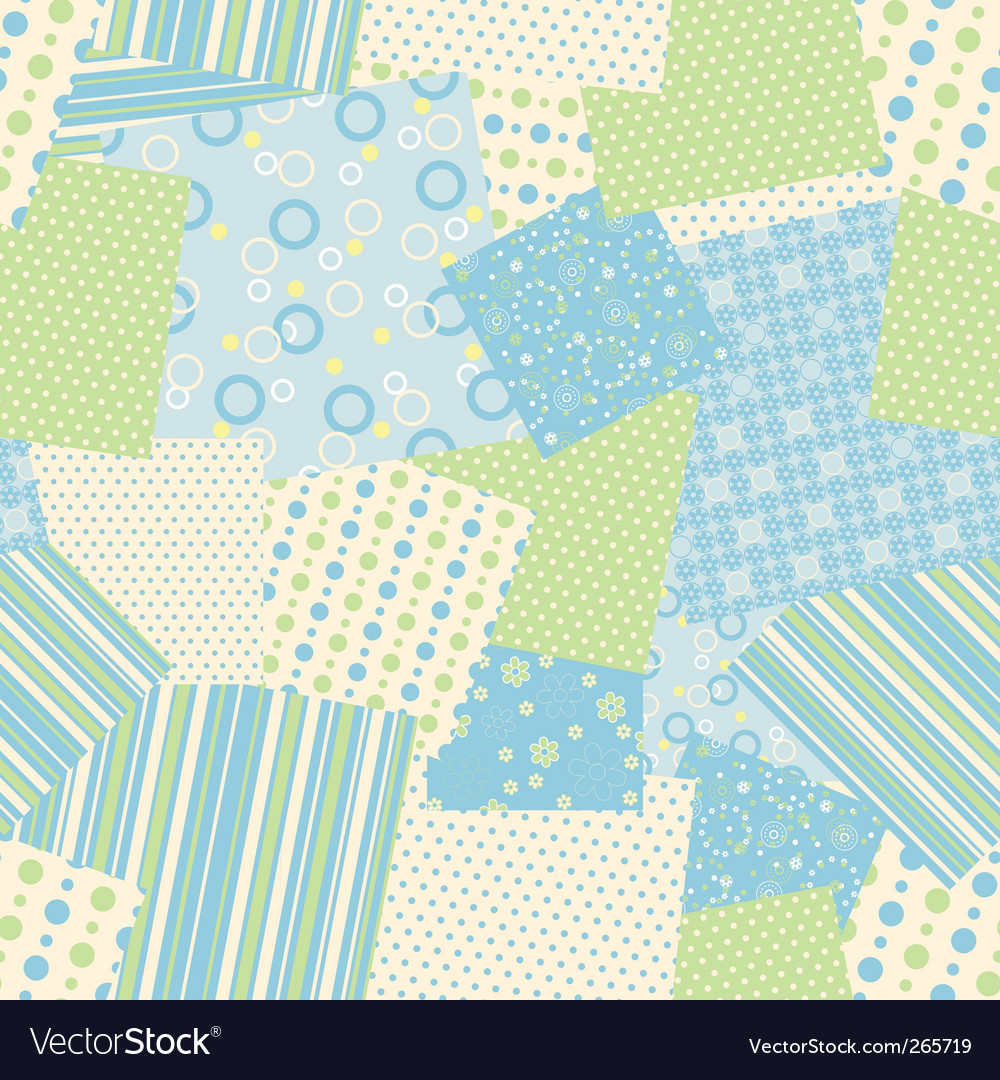 Patchwork seamless pattern Royalty Free Vector Image
