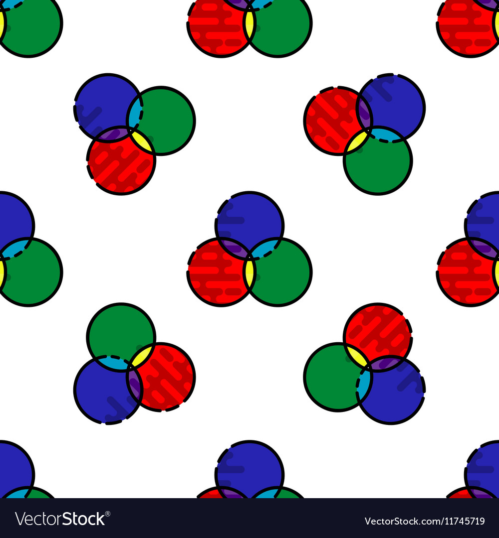 Polygraphy flat pattern Royalty Free Vector Image