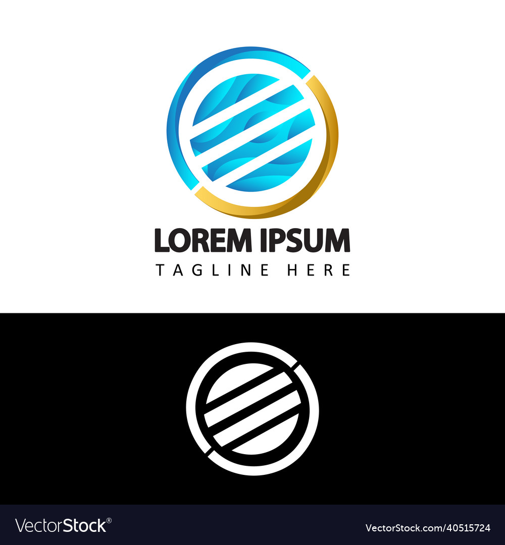 Global globe world logo template design Royalty Free Vector