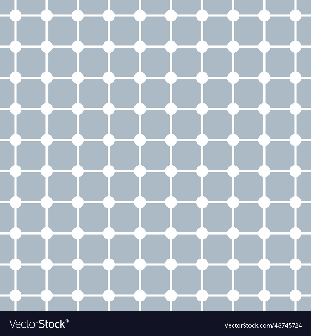 Grid Wall Ceramic Tiled Seamless Pattern Mesh Vector Image