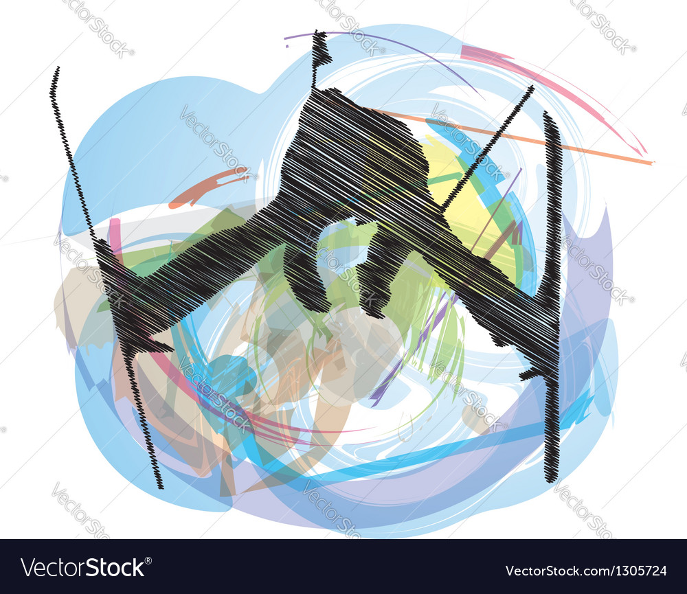Skiing Royalty Free Vector Image - VectorStock