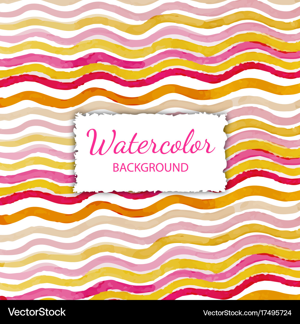 Watercolor pattern background Royalty Free Vector Image