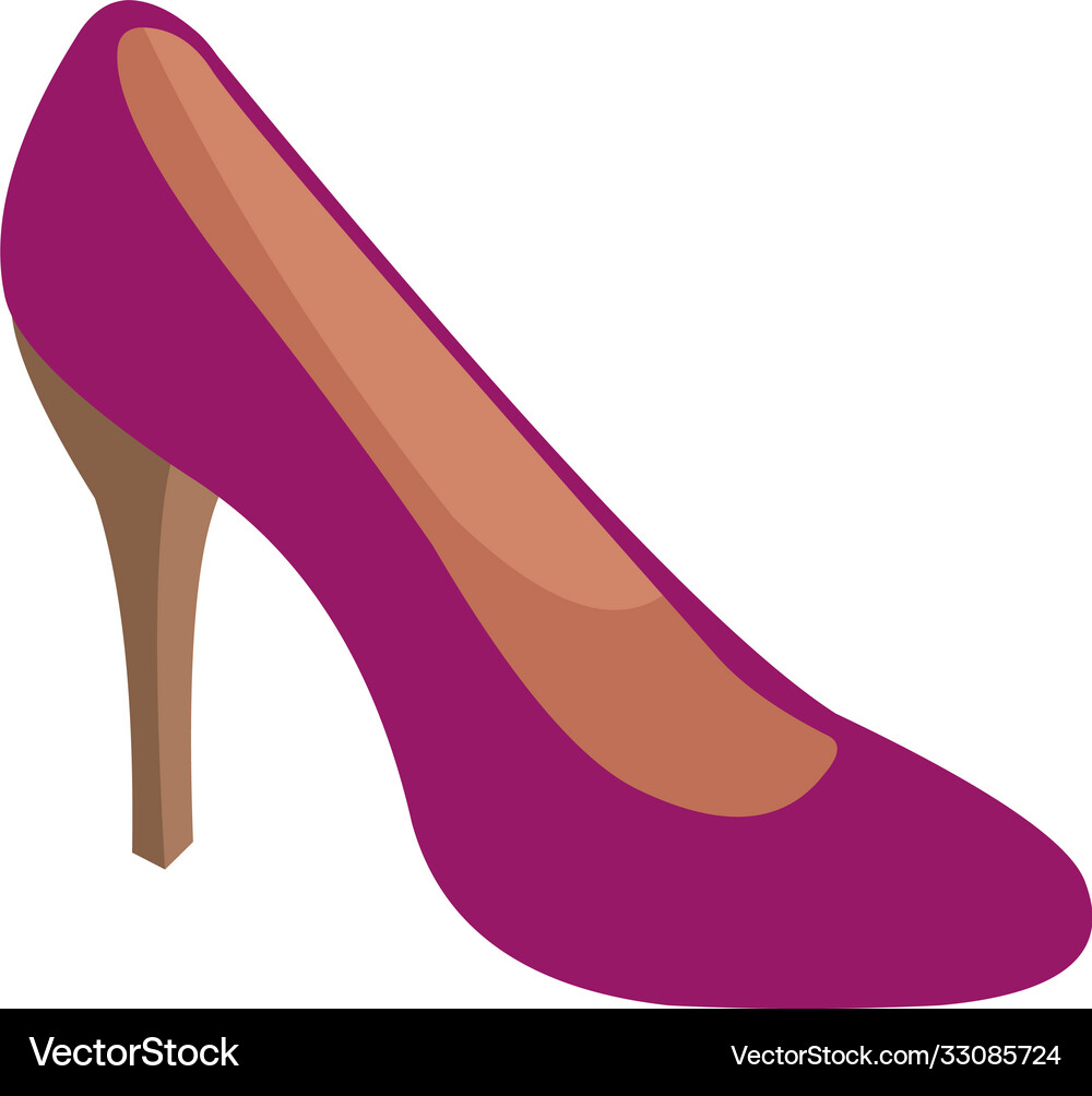 Womens high heels shoe Royalty Free Vector Image