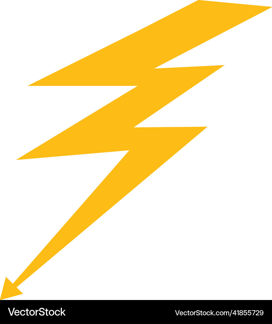 Lightning logo template Royalty Free Vector Image