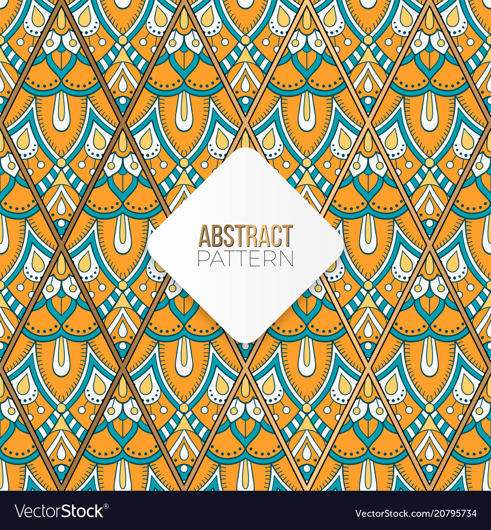 Seamless pattern tile Royalty Free Vector Image