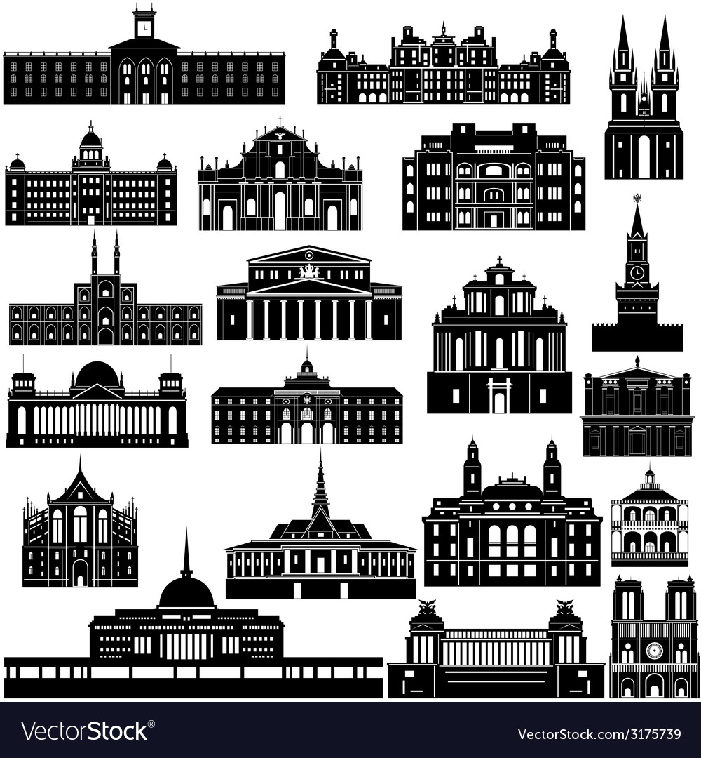 Architecture Royalty Free Vector Image - VectorStock