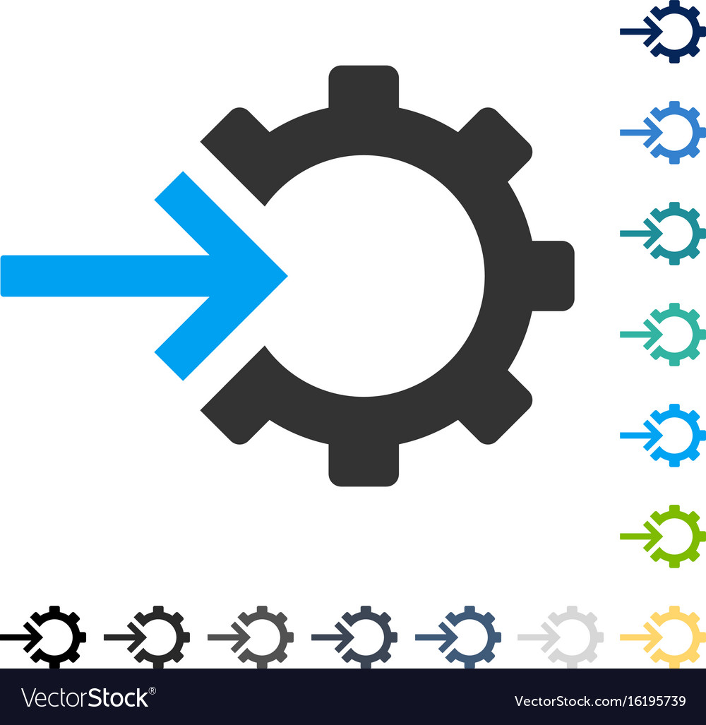 Cog integration icon Royalty Free Vector Image Cog integration icon Royalty Free Vector Image