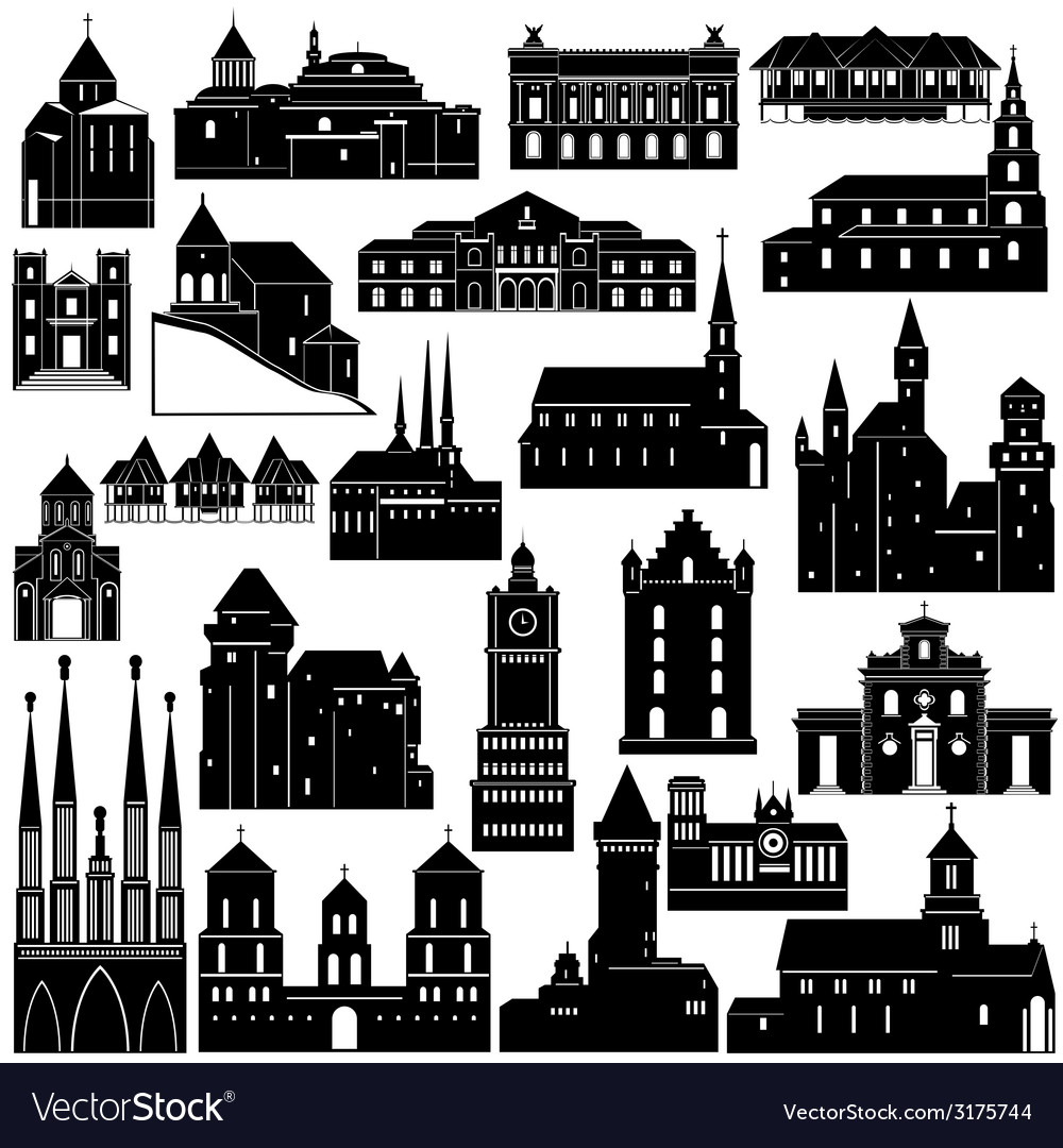 Architecture-7 Royalty Free Vector Image - VectorStock