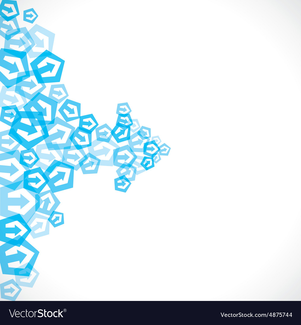 Blue arrow icon make arrow shape stock Royalty Free Vector Blue arrow icon make arrow shape stock Royalty Free Vector