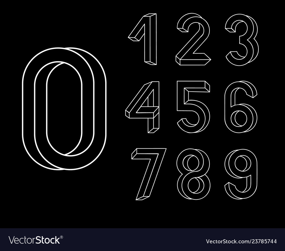 Impossible geometry letters impossible shape font Vector Image Impossible geometry letters impossible shape font Vector Image