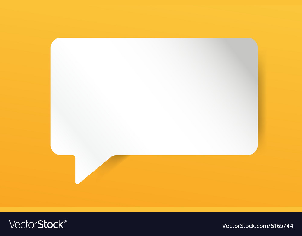 Quote blank template bubble empty design Vector Image