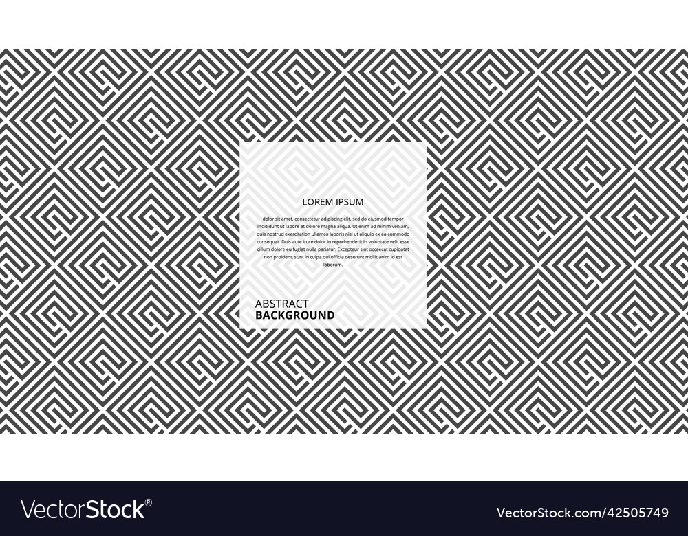 Abstract square lines composition pattern Vector Image