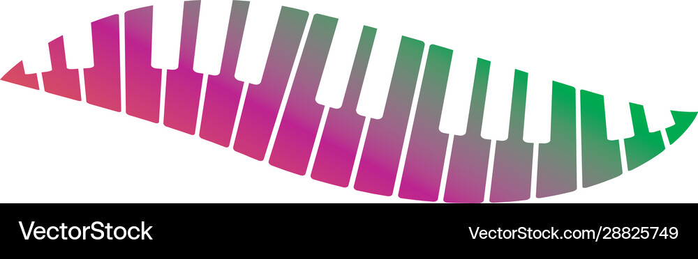 Keyboard piano musical instrument design Vector Image
