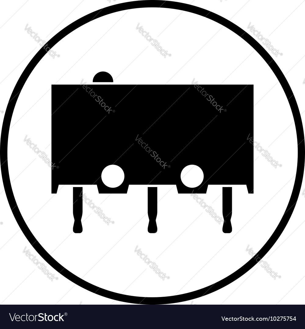 Micro button icon Royalty Free Vector Image - VectorStock