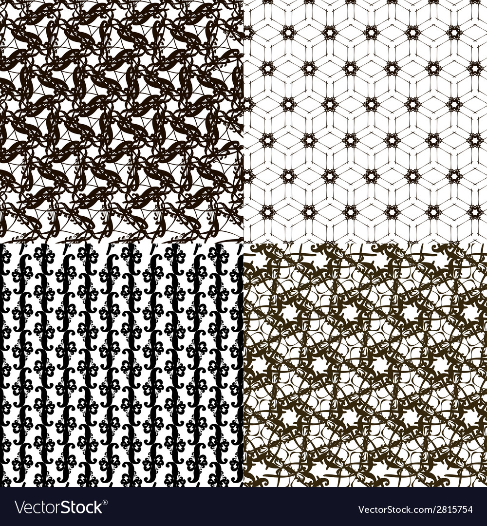 Set pattern - geometric simple modern texture Vector Image