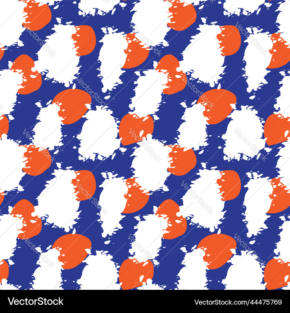 Abstract brush strokes seamless pattern design Vector Image