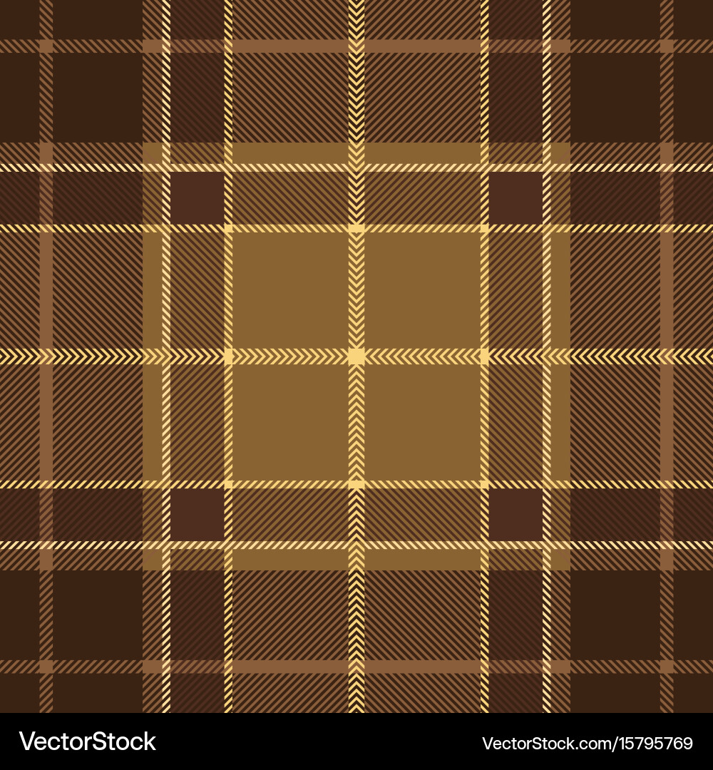 Brown tartan plaid seamless pattern Royalty Free Vector