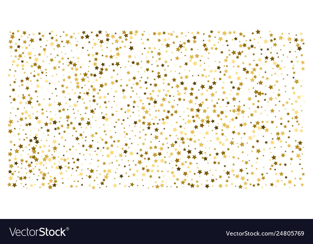 Gold stars confetti celebration Royalty Free Vector Image