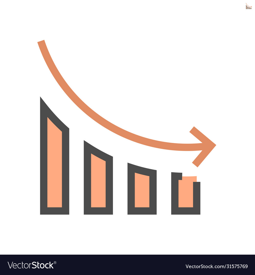 Increase decrease and arrow icon 48x48 pixel Vector Image