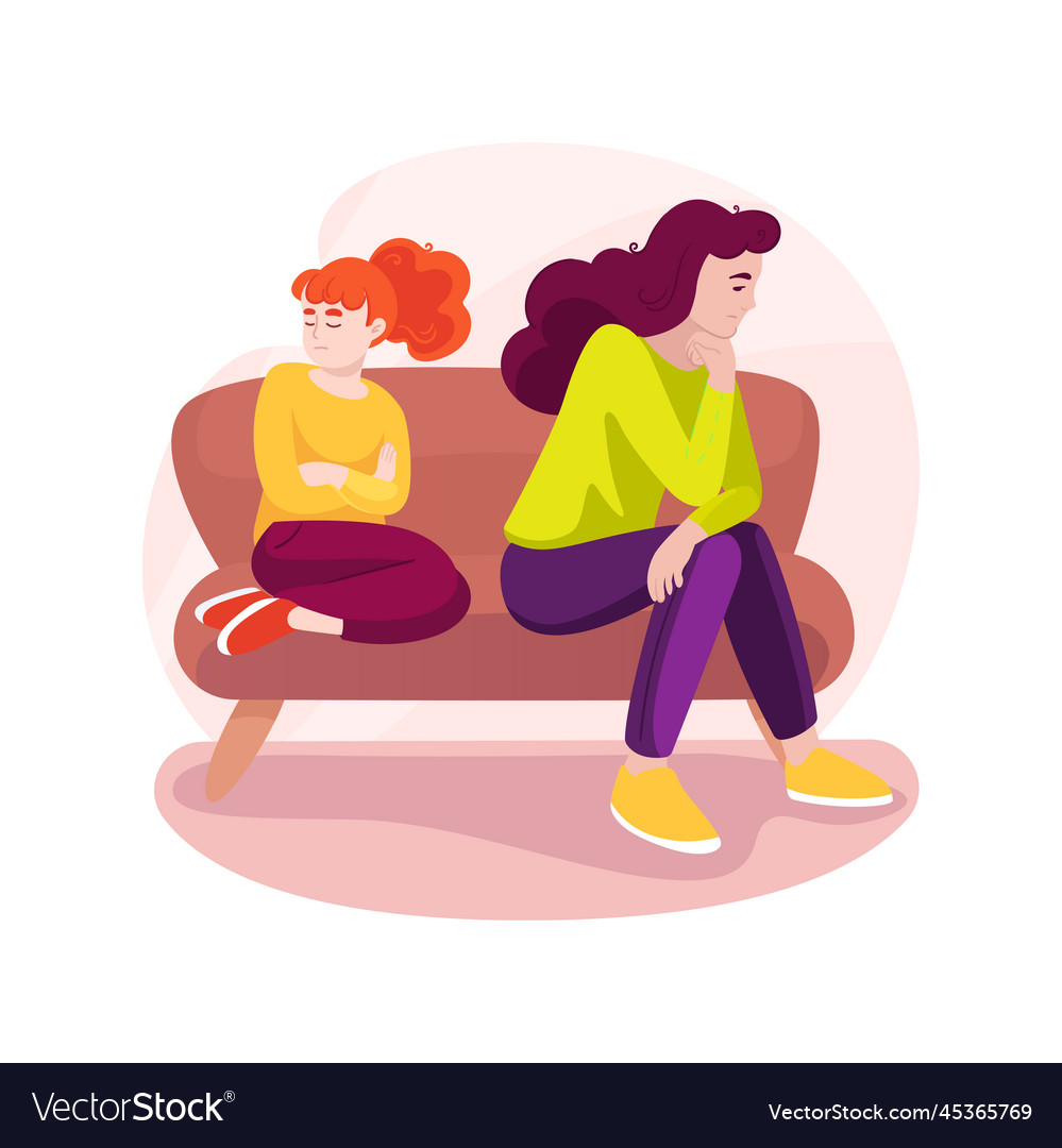 Resentment isolated cartoon Royalty Free Vector Image Resentment isolated cartoon Royalty Free Vector Image