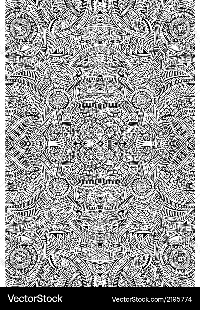Abstract tribal ethnic background Royalty Free Vector Image