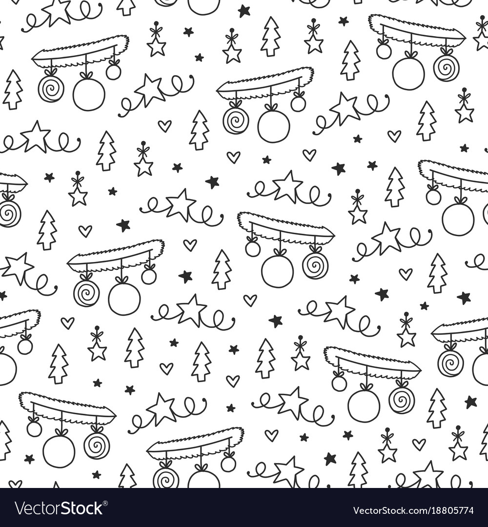 Doodle pattern Royalty Free Vector Image - VectorStock