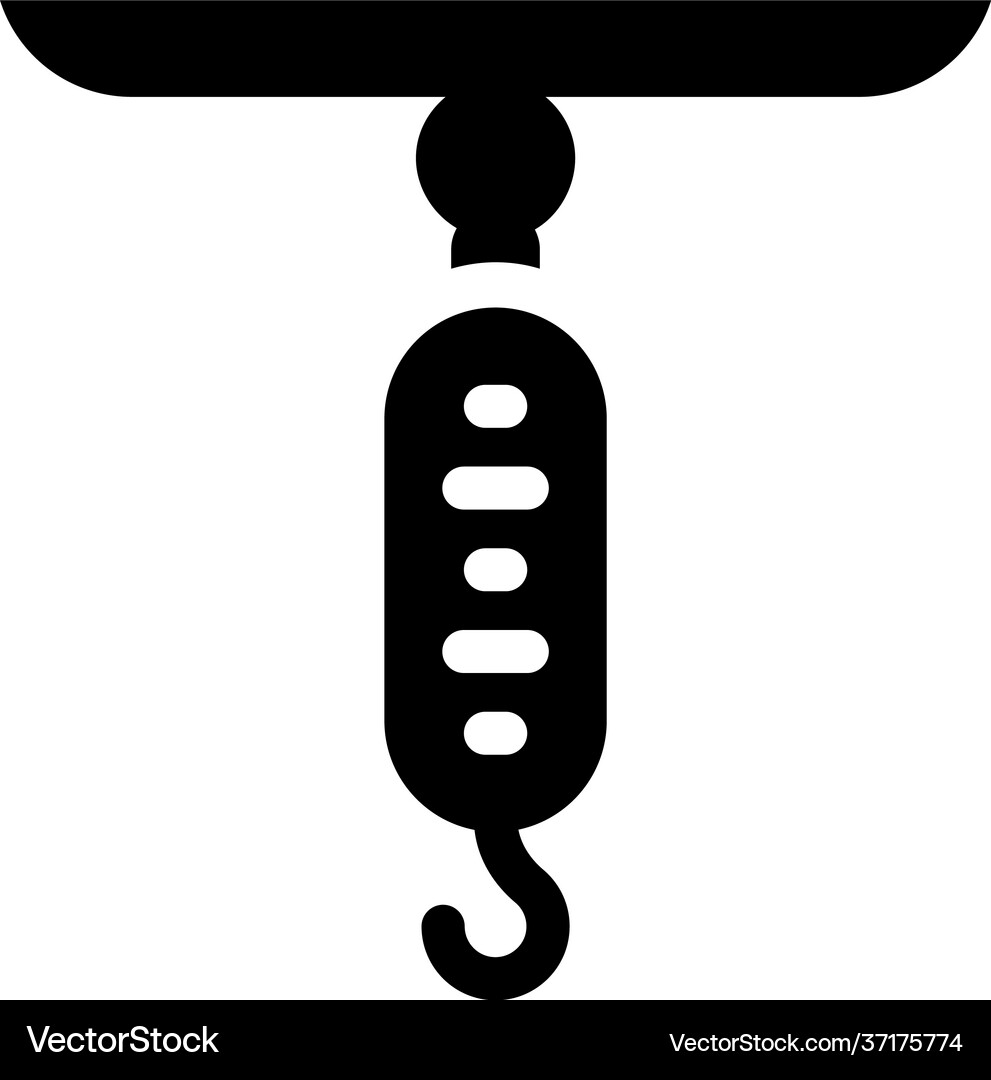 Weight hook Royalty Free Vector Image - VectorStock