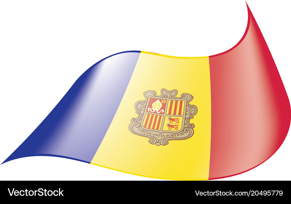 Andora flag Royalty Free Vector Image - VectorStock
