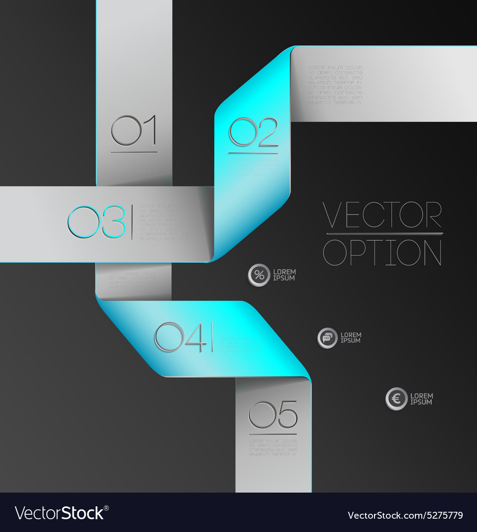 Design elements for options Royalty Free Vector Image