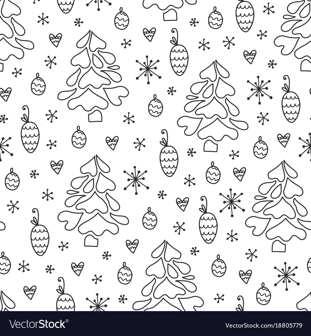 Doodle pattern Royalty Free Vector Image - VectorStock