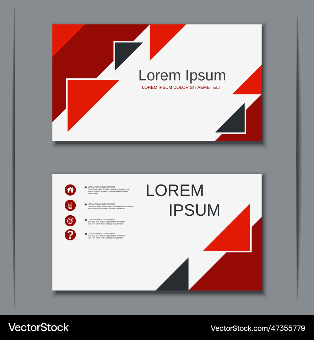 Modern business visiting card design template Vector Image