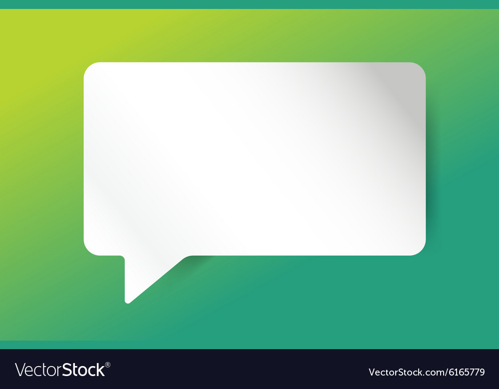 Quote blank template bubble empty design Vector Image