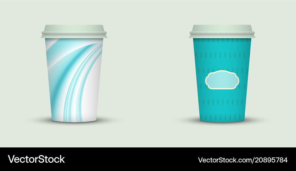 Coffee cup to go creative template Royalty Free Vector Image