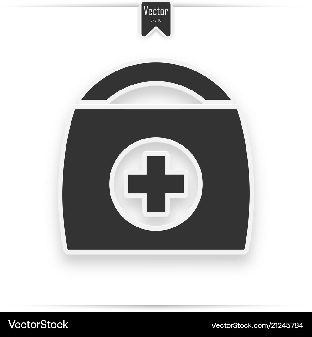Physician or doctor bag Royalty Free Vector Image