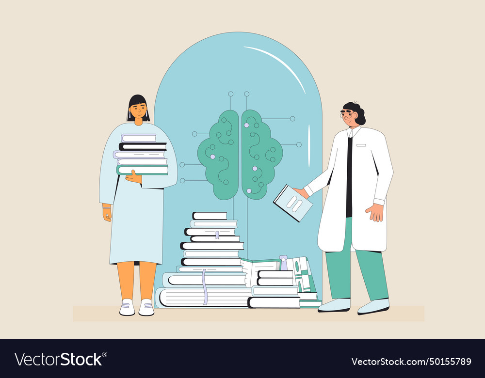 Artificial general intelligence research Vector Image Artificial general intelligence research Vector Image