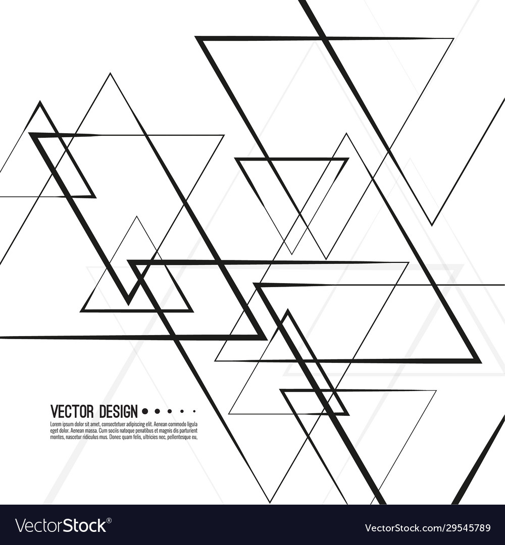 Intersecting triangles pattern Royalty Free Vector Image