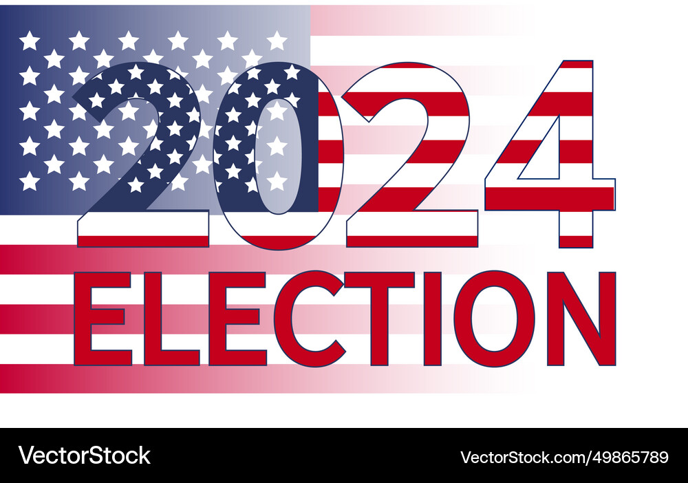 Presidential elections event banner background Vector Image