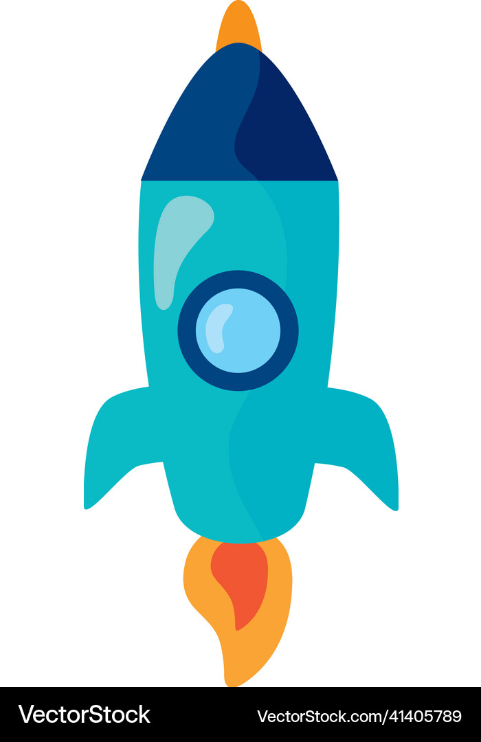Rocket launcher startup Royalty Free Vector Image