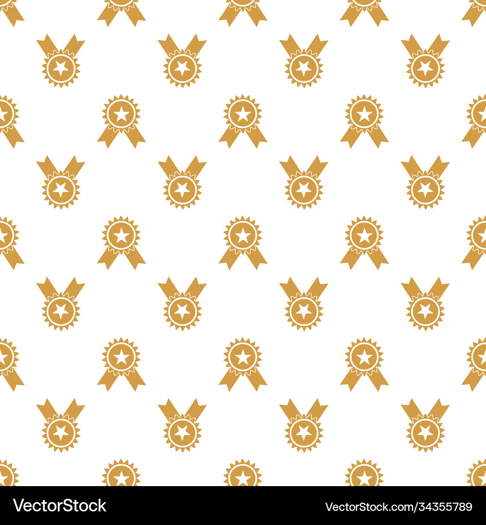 Seamless pattern with gold silver and bronze Vector Image
