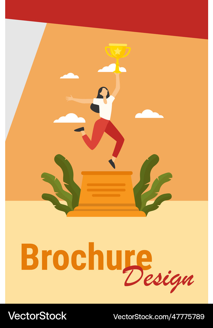 Woman celebrating victory Royalty Free Vector Image