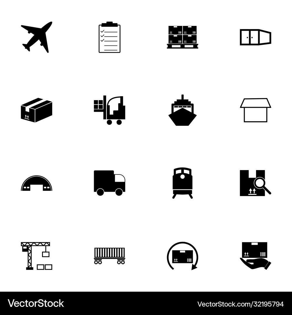 Cargo icon - expand to any size change Royalty Free Vector