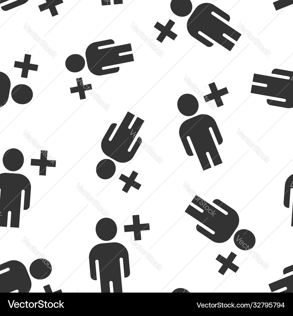 People with plus icon in flat style staff Vector Image